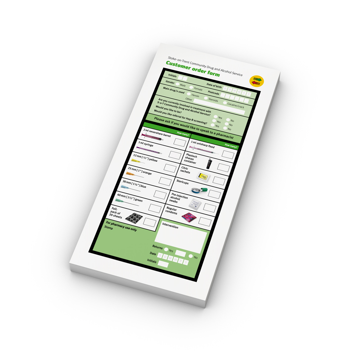 Pharmacy Order Form:Â Stoke-on-Trent